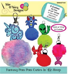 Fantasy Pom Poms ITH Designs CD - Embroidery Collection ...