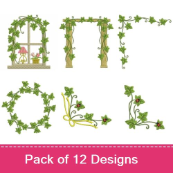 Ivy Embroidery design pack by Ace Points | EmbroideryDesigns.com