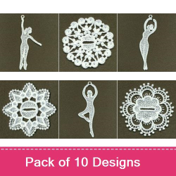FSL Ballerina Embroidery design pack by Ace Points, Embroidery Packs on ...