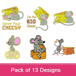 The Big Cheese Embroidery design pack by Ann The Gran, Embroidery Packs ...