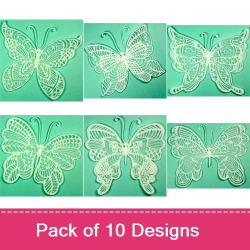 FSL Butterflies Embroidery design pack by Artsy Knots, Embroidery Packs ...