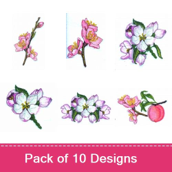 Fruit And Flowers Embroidery design pack by Balboa Threadworks ...