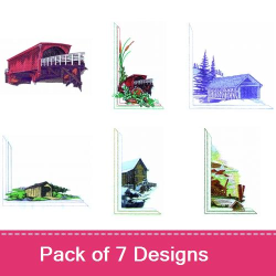 Background Scenes 2 Embroidery design pack by Balboa Threadworks ...