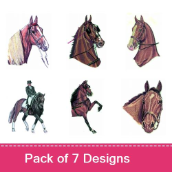 Horses 4 Embroidery design pack by Balboa Threadworks ...