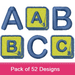 Scrambled Mixed Font Embroidery design pack by Bella Mia Designs ...