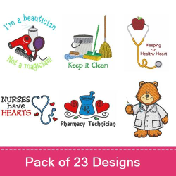 Occupational Equipment Embroidery design pack by Concord Collections ...