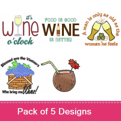 Its 5 OClock Somewhere Embroidery design pack by Concord Collections ...
