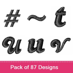 Candice Font Embroidery design pack by Concord Collections, Embroidery ...