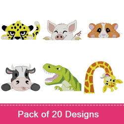Pocket Peekers Embroidery design pack by Dakota Collectibles ...