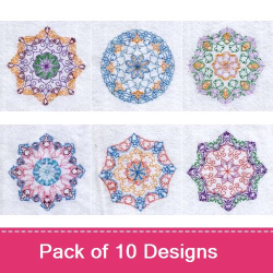 Colorful Circles Embroidery design pack by Daydream Designs, Embroidery ...