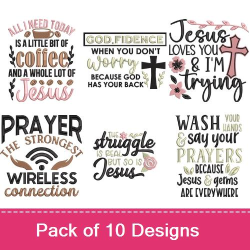 Funny Christian Sayings Embroidery design pack by Easy Embroidery ...