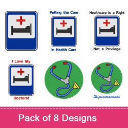 Medical Embroidery design pack by Embroidery Patterns, Embroidery Packs ...