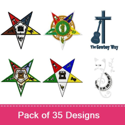 Signs & Symbols Embroidery design pack by Embroidery Stitches ...