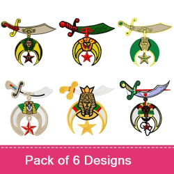 Shriner Logos Embroidery design pack by Embroidery Stitches, Embroidery ...