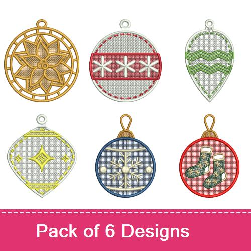 FSL Holiday FSL Ornaments Embroidery design pack by FSL Studio ...