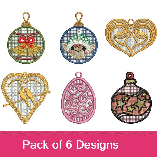 FSL Holiday Decorative Ornaments Embroidery design pack by FSL Studio ...