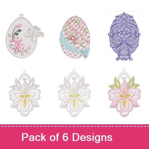Beautiful FSL Easter Ornaments Embroidery design pack by FSL Studio ...