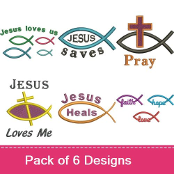 Jesus Loves Me Embroidery design pack by Favpro Designs, Embroidery ...