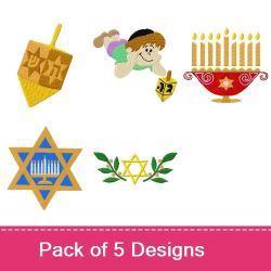 Chanukah Embroidery design pack by Foxy Ladybug Designs, Embroidery ...
