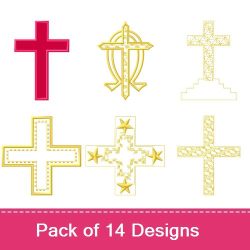 Religious Crosses Embroidery design pack by Grand Slam Designs ...