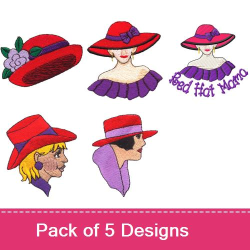 Red Hat Ladies Embroidery design pack by Grand Slam Designs ...