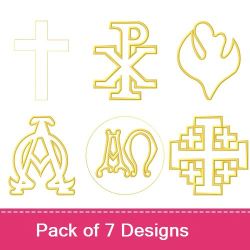 Christian Outlines Embroidery design pack by Grand Slam Designs ...