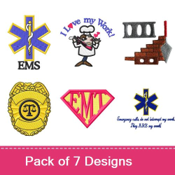 Occupational Symbols Embroidery design pack by Grand Slam Designs ...