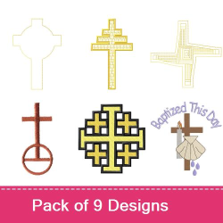 Decorative Crosses Embroidery design pack by Grand Slam Designs ...