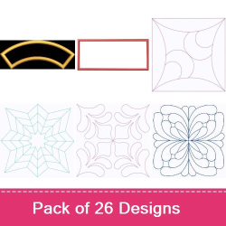 Shape Outlines Embroidery design pack by Grand Slam Designs, Embroidery ...