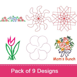 Floral Outlines Embroidery design pack by Grand Slam Designs ...