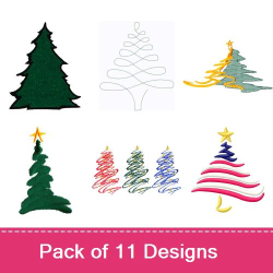 Evergreen Trees Embroidery design pack by Grand Slam Designs ...