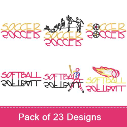 For The Home Team! Embroidery design pack by Grand Slam Designs ...