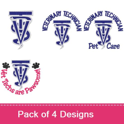 Vet Tech Embroidery design pack by Grand Slam Designs, Embroidery Packs ...
