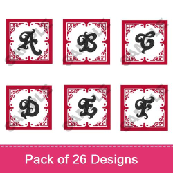 Big Bold Monogram Font Embroidery design pack by Great Notions ...