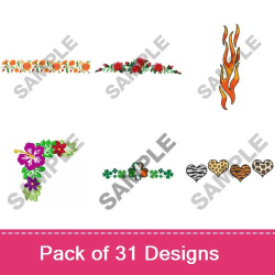 Embellished Borders Embroidery design pack by Great Notions, Embroidery ...