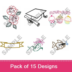 Applique Outlines Embroidery design pack by Great Notions, Embroidery ...