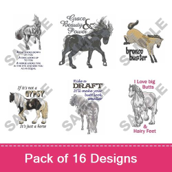 Farriers Clients Embroidery design pack by Great Notions, Embroidery ...