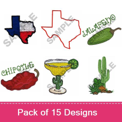 Tex-Mex Embroidery design pack by Great Notions, Embroidery Packs on ...
