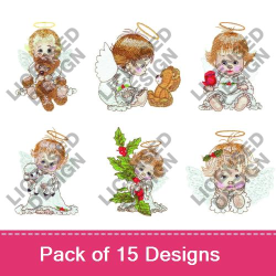 Morehead Angels Embroidery design pack by Great Notions, Embroidery ...