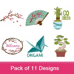 Asian Cultural Designs Embroidery design pack by Hopscotch, Embroidery ...