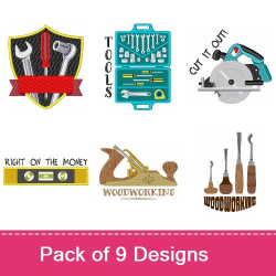 Tools In The Garage Embroidery design pack by Hopscotch, Embroidery ...