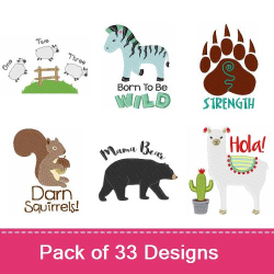 Born To Be Wild Embroidery design pack by Hopscotch, Embroidery Packs ...