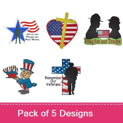 Veteran Rememberance Embroidery design pack by King Graphics ...