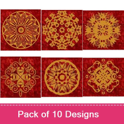 DD Golden Medallions Embroidery design pack by Landmark Embroidery ...