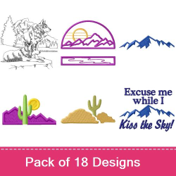 No Limits Embroidery design pack by MA Designs | EmbroideryDesigns.com