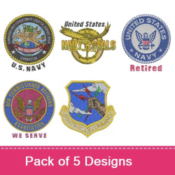 Military Insignias Embroidery design pack by Machine Embroidery Designs ...