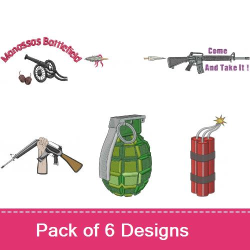 Military Weapons & Ammo Embroidery design pack by Machine Embroidery ...