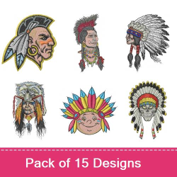 American Indians Embroidery design pack by Machine Embroidery Designs ...