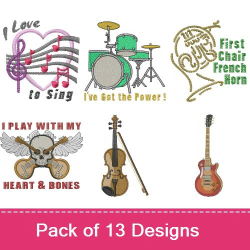 The Sound Of Music Embroidery design pack by Machine Embroidery Designs ...