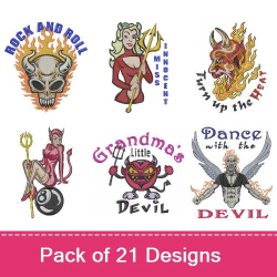 Little Devils Embroidery design pack by Machine Embroidery Designs ...